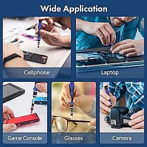 XOOL 62 in 1 Precision Screwdriver Kit, Electronics Repair Tool Kit, Magnetic Driver Kit with Flexible Shaft, Extension Rod for Mobile Phone, Smartphone, Game Console, PC, Tablet