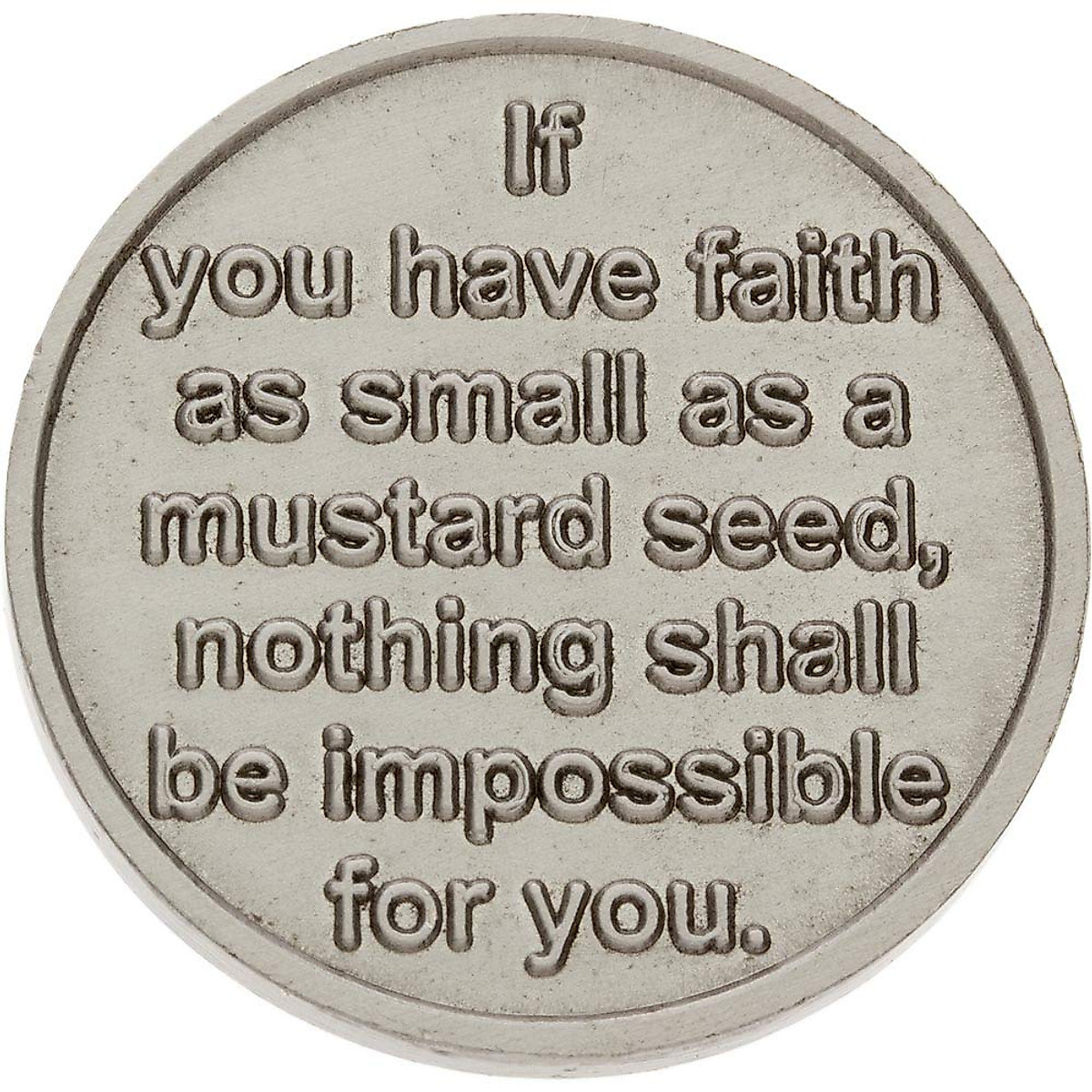 Faith Mustard Seed Coins and Faith Cards (Set of 3 Coins)