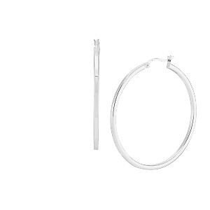 Silpada 'Winning Streak Tube Hoop Earrings' in Sterling Silver