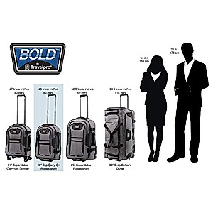 Travelpro Bold Softside Expandable Carry on Rollaboard Luggage, Carry on 22-Inch, Blue/Black