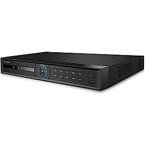 Amcrest 4K NV5216E-8P (16CH 1080P/3MP/4MP/5MP/6MP/4K/12MP) Network Video Recorder (8-Port PoE) - Supports up to 16 x 4K IP Cameras, Supports up to 2 x 10TB Hard Drives (Not Included)