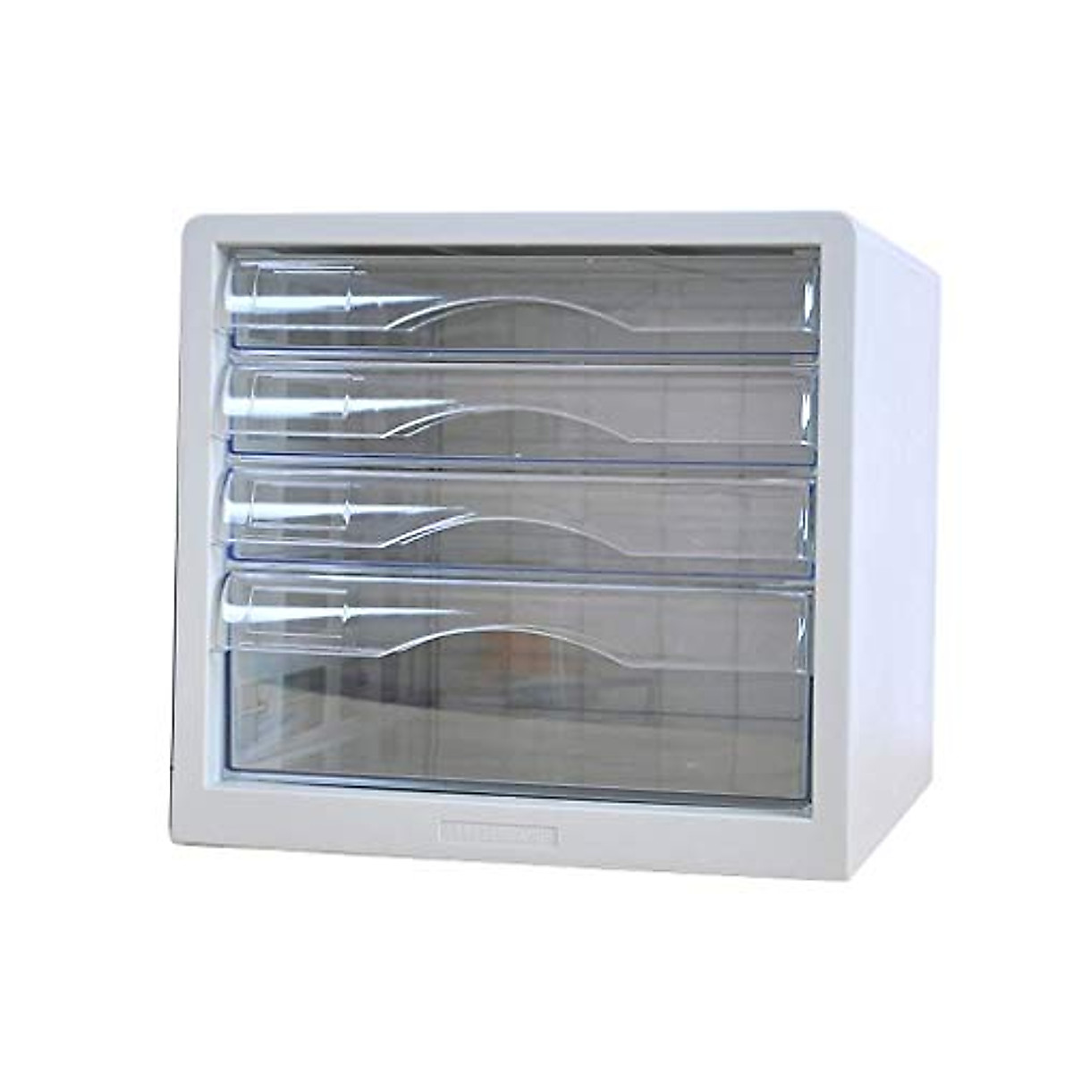 NAHDU Document Organizer - Half Transparent Vertical File Cabinet 4 Drawer Index Function Flat Drawer (Color : E)