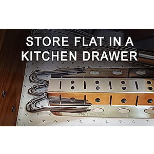 VERTIGRILLE Vertical Skewer Rack - 2 Pack (24 skewers) - Air Fryer Rack - Smoker Rack - Grill and Oven Chicken Wing Rack and Much More