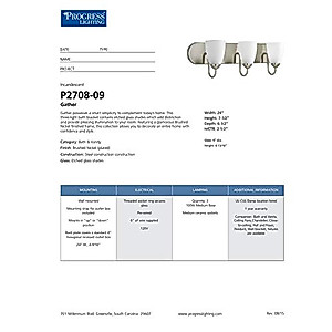 Progress Lighting P2708-09 Gather Bath & Vanity, Brushed Nickel
