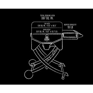 PIT BOSS Mahogany 260 Portable Wood Pellet Grill (PBPEL26010570)