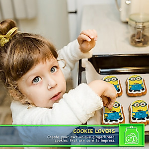 Cookie Cutter by 3DForme,For Minion Baking Cake Fondant Frame Mold for Buscuit, Set 2 Piece Made in Ukraine