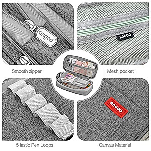 Large Pencil Case Pencil Pouch Can Expand Pencil Bag Big Capacity Pencil Bag Large Storage Pouch Pencil Case Aesthetic Pencil Cases for Adults Cute Pencil Pouch (grey) (kl2)