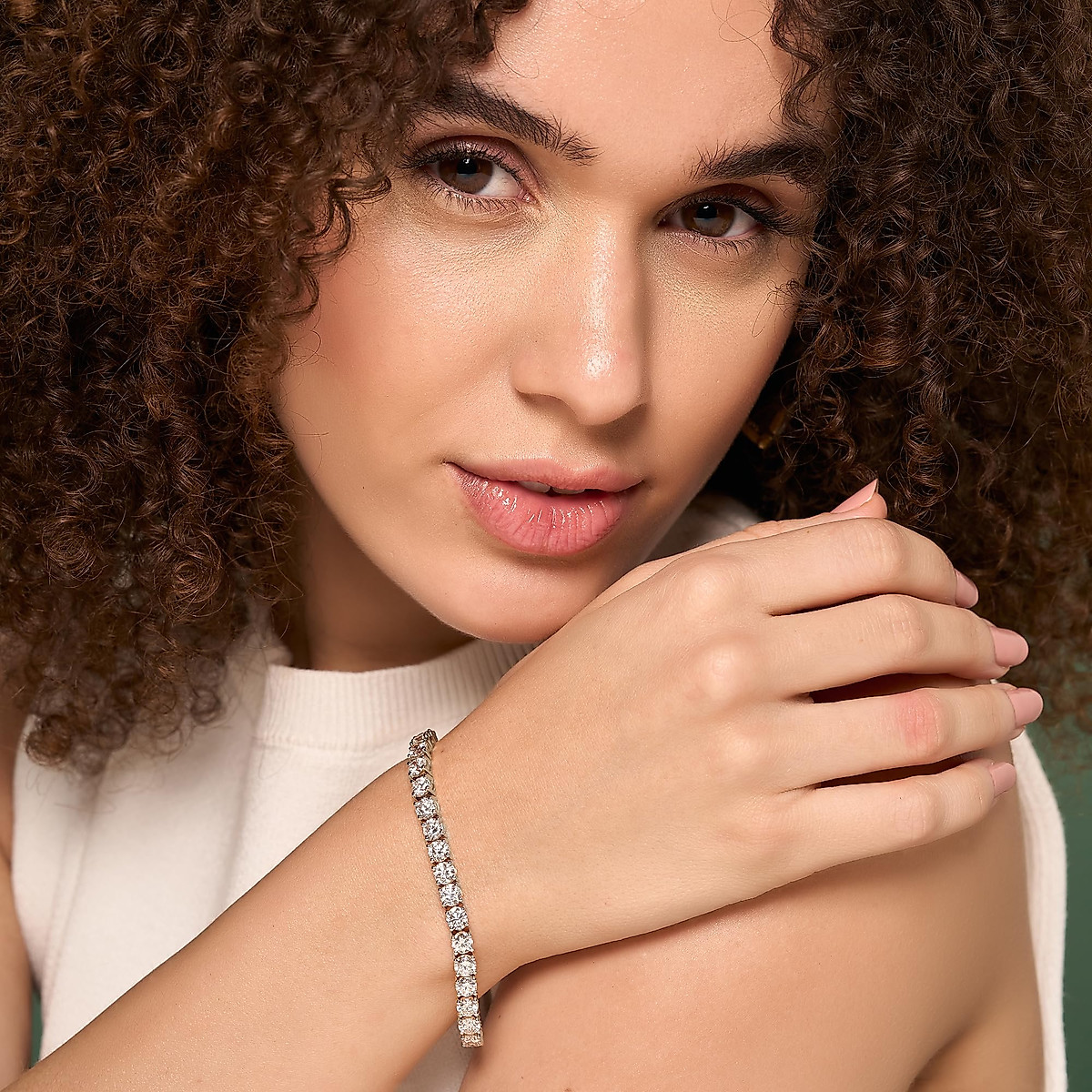 FRIENDLY DIAMONDS Diamond Tennis Bracelet 3 carat | 14K White Gold | IGI Certified Lab Grown Diamond Tennis Bracelet | GH-SI1 Quality Tennis Diamond Bracelets