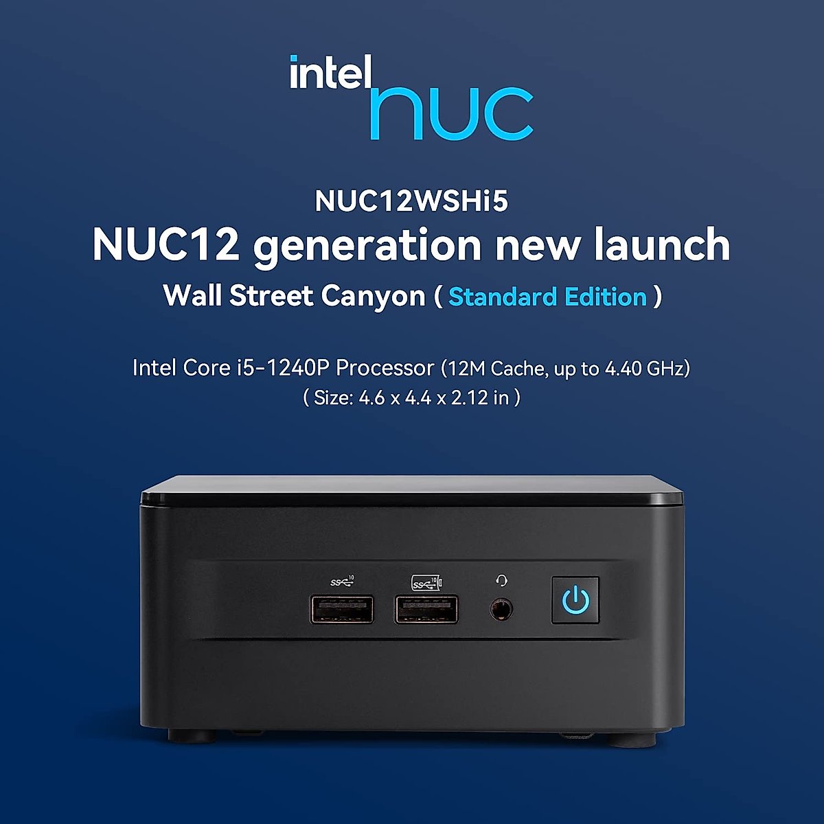 Intel NUC Mini PC 12th Gen Core i5-1240P 32GB DDR4 RAM, 512GB M.2 SSD, Pre-in Windows 11 Pro Gaming Desktop Computer, HIDM 2.0, USB 3.2, WiFi 6, Thunderbolt 4, black, Intel NUC 12 Pro 1240P