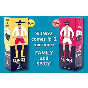 Blue Orange - Slingz – Fast-Paced Family Card Game for Kids, Teens, Adults, and College Students | Fun Categories Party Game for Gam Nights, Holidays, and Travel | 2–7 Players