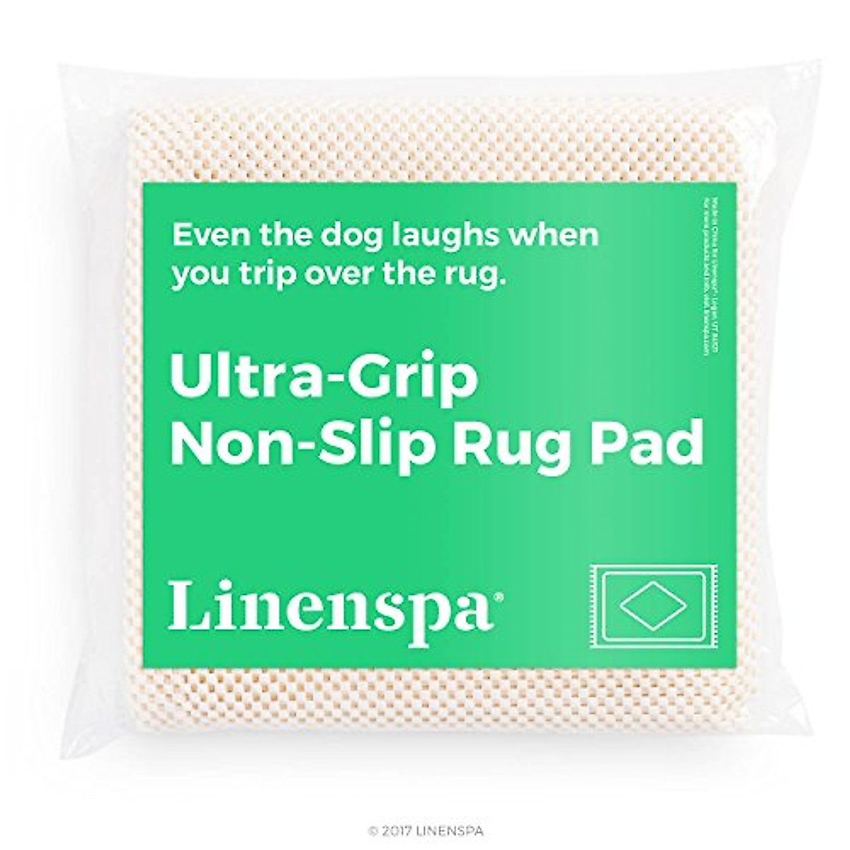 Linenspa Ultra Grip Non Slip Rug Pad - Heavy Duty Area Rug Gripper for Any Floor Surface - 5 x 8 Feet