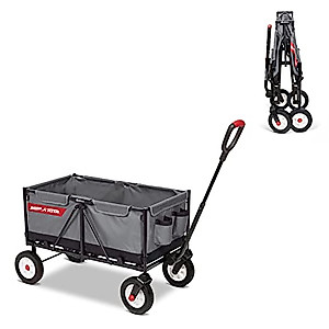 Radio Flyer The Beast EZ Fold Maximum Capacity Heavy-Duty Kid & Cargo Wagon, Collapsible Wagon for Ages 1.5-6 Gray