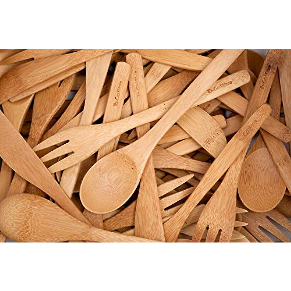 TO GO WARE Kid's Bamboo Reusable Utensils | Dishwasher-Safe | No BPA or Phthalate | Made from Durable, Sustainable Materials | Eco-Conscious | 3 Spoons, 3 Forks (Pack of 6)