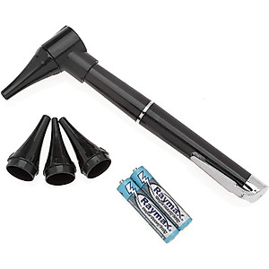 Dual Head Stethoscope w/Snellen Eye Chart, Taylor Percussion Hammer, Otoscope w/Batteries, LED Pupil Gauge Penlight, Retractable Tape Measure, 4 in 1 Color Ballpoint Pen