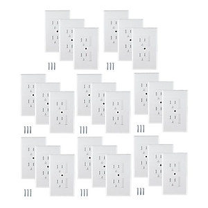 Mommy's Helper Safe Plate Electrical Outlet Covers Standard 25 Pack, White