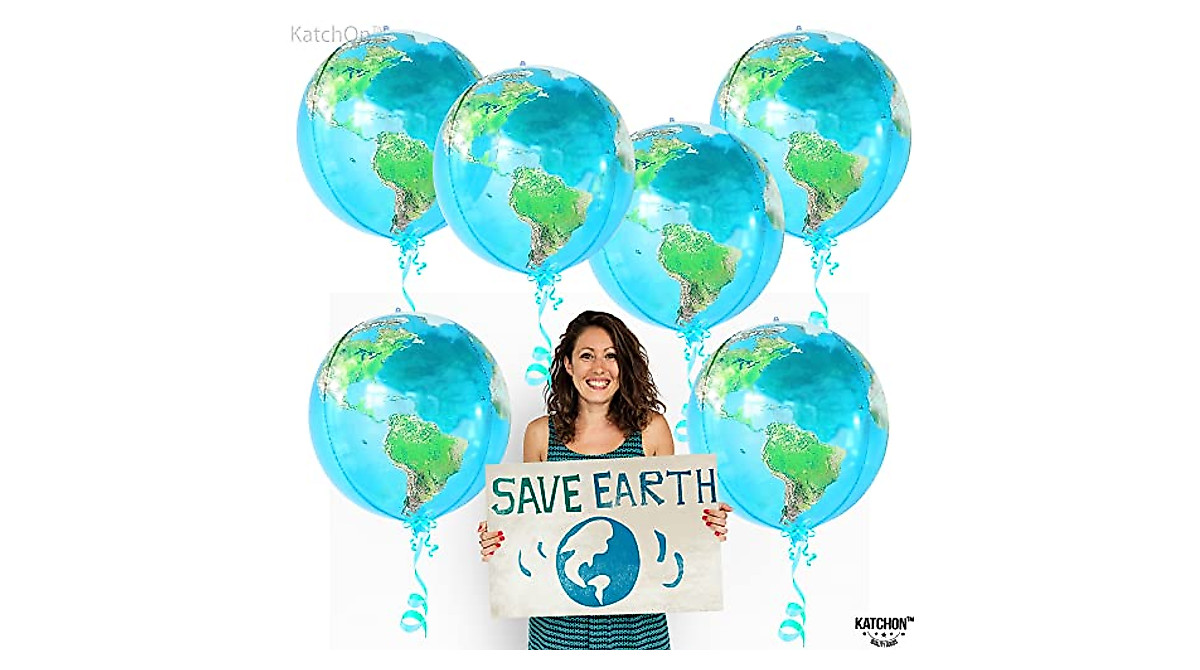 Big 22 Inch Globe Balloons | Earth Day Decorations
