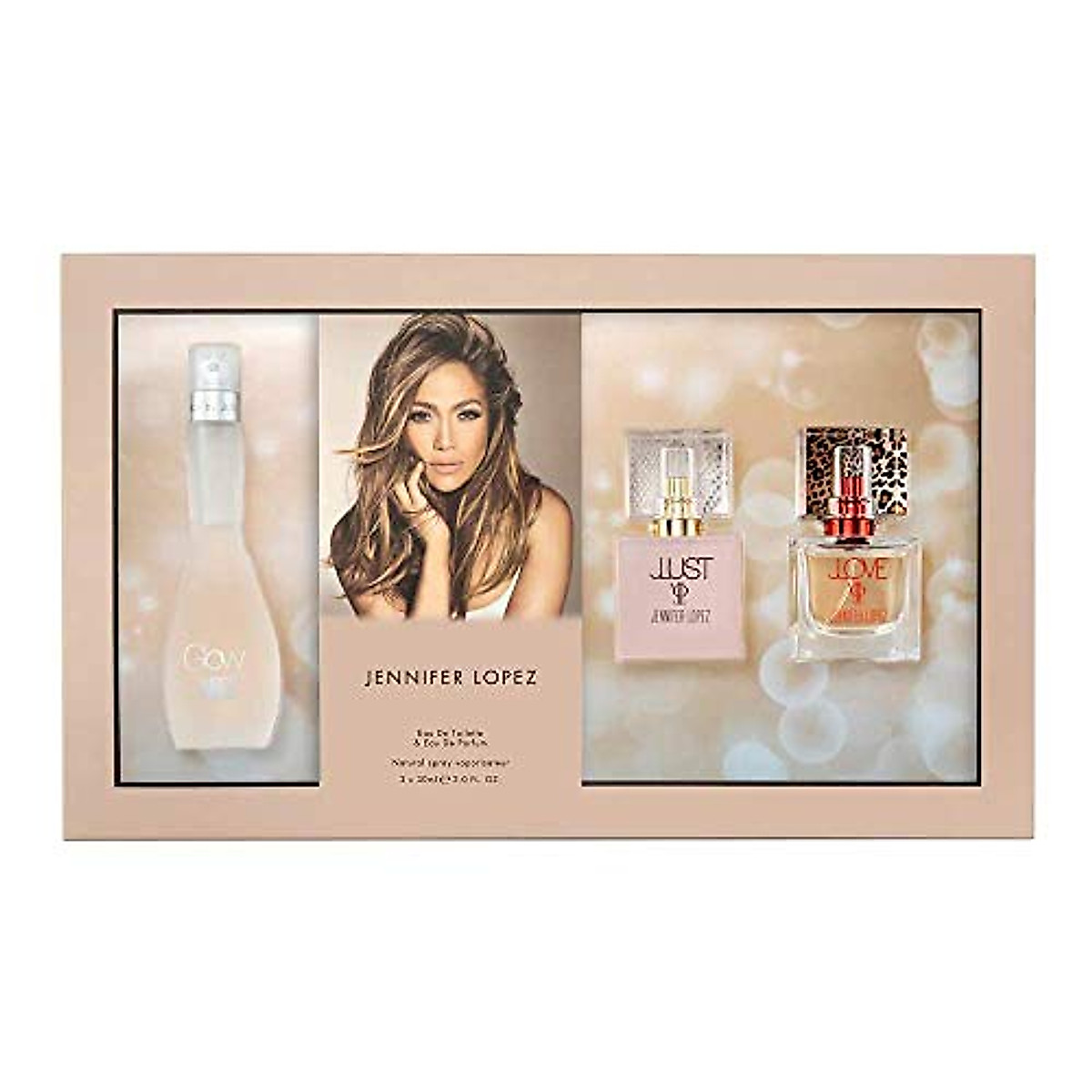 Jennifer Lopez JLove, JLust and Glow Eau De Parfum Collection Gift Set - 1 OZ. Each