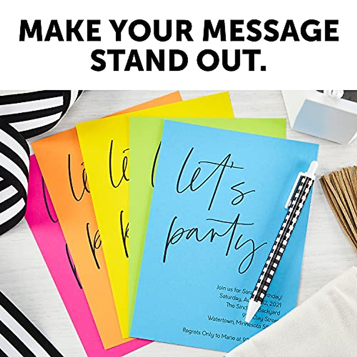 Astrobrights Mega Collection, Colored Cardstock, Ultra Blue, 320 Sheets, 65 lb/176 gsm, 8.5" x 11" - MORE SHEETS! (91694)