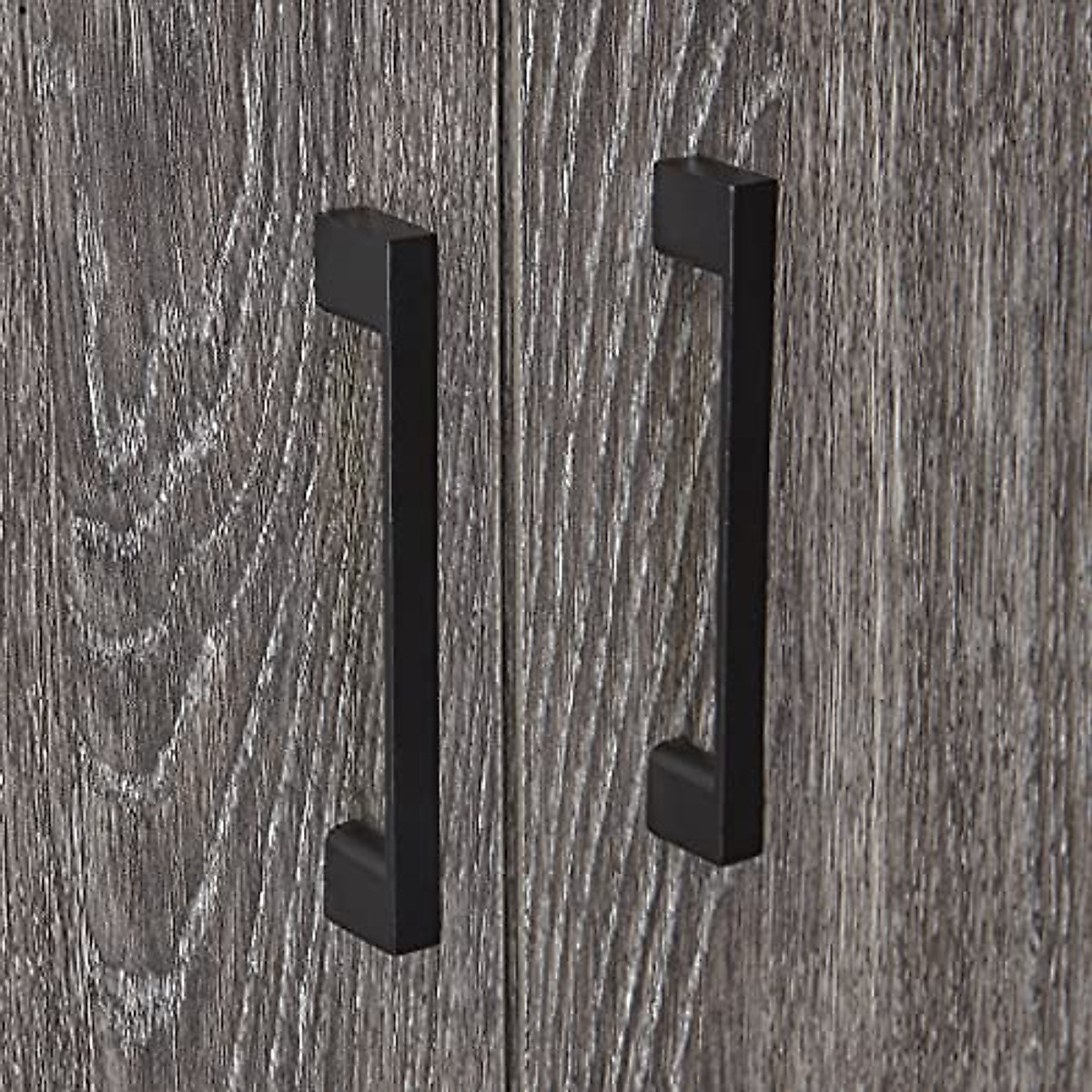 RiverRidge Woodbury Collection Shoe Organizer Cabinet, Dark Weathered Woodgrain