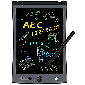 LCD Writing Tablet,Electronic Writing &Drawing Board Doodle Board,Sunany 8.5" Handwriting Paper Drawing Tablet Gift for Kids and Adults at Home,School and Office (Black)