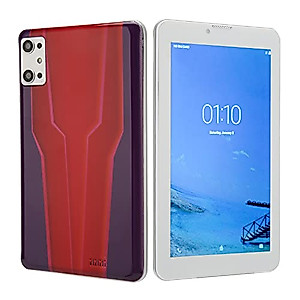 Tablet, 7inch Gaming Tablet, Portable HD Tablet PC,2GB RAM 32GB ROM,5G WiFi Octa Core Tablet, 5000mAh Office Tablet for Work Study (Red)