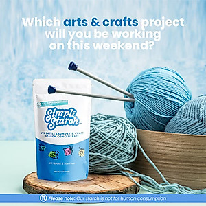 Liquid Starch Concentrate - Instant Mix Powder (Makes 3 Gallons) Perfect for laundry, spray starch, ironing, quilting, crochet, slime, play dough and other fun craft projects - 1 Pack-16oz