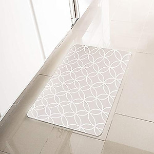 Simple Being Anti Fatigue Kitchen Floor Mat, Comfort Heavy Duty Standing Mats, Ergonomic Non-Toxic Waterproof PVC Non Slip Washable for Indoor Outdoor Home Office (Grey Tile)