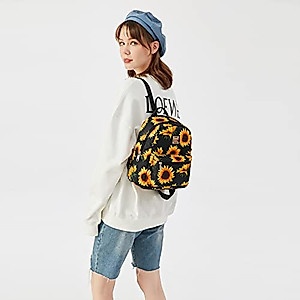 Cusangel Small Backpack Purse, Mini Backpack Purse for Women Girls, Sunflower Backpack for Mothers Day Birthday Gifts