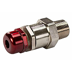 Explosion Proof Cable Gland - 1/2" NPT - Nickel Plated Brass - ATEX Rated N4X - 0.122-0.343" Cable