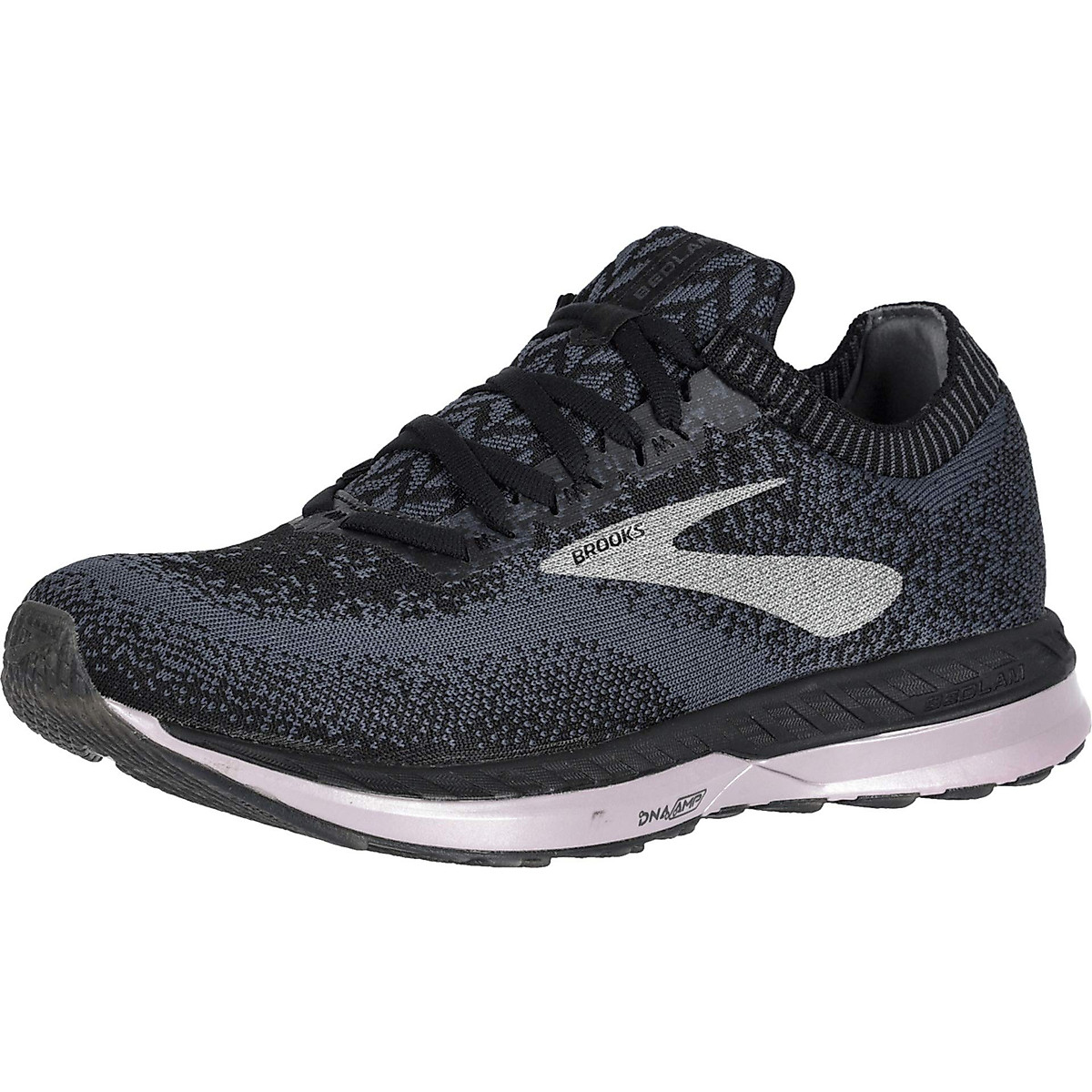 Brooks Womens Bedlam Running Shoe - Black/Black/Rose - B - 8.5