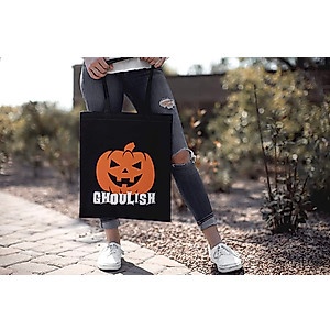 Bulk 24 Pack Deluxe Large 15" x 16" Trick or Treat Bag Fun Reusable Shopping Halloween Tote Assortment Featuring 4 Designs