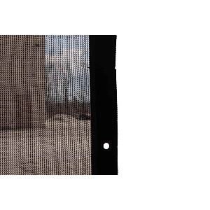 Mytee Products 12'x26' Black 70% Shade Mesh Tarp for Outdoor w/Grommets - 6 Oz Extra Durable Heavy Duty Mesh Tarps for Dump Truck, Rolloff Trucks - Mesh Shade Net Cloth for Sun, Plant, Patio