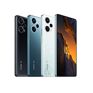 Xiaomi Poco F5 5G + 4G LTE 256GB + 12GB Global Version Unlocked 6.67" 120Hz 64Mp Triple Camera (Tmobile Mint Tello Metro USA Market) + (w/Fast Car 51W Charger Bundle) (Black (Global))