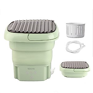 YEmirth Portable Washing Machine Mini Washer with 3 Modes Deep Cleaning Half Automatic Washt, Socks, Baby Clothes, Towels, Delicate Items(A1) (D1)