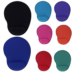 Mice Mat Computer Game Mouse Wrist Pad Solid Color Ergonomic Comfortable Gel Wrist Support Desk Pads(red)