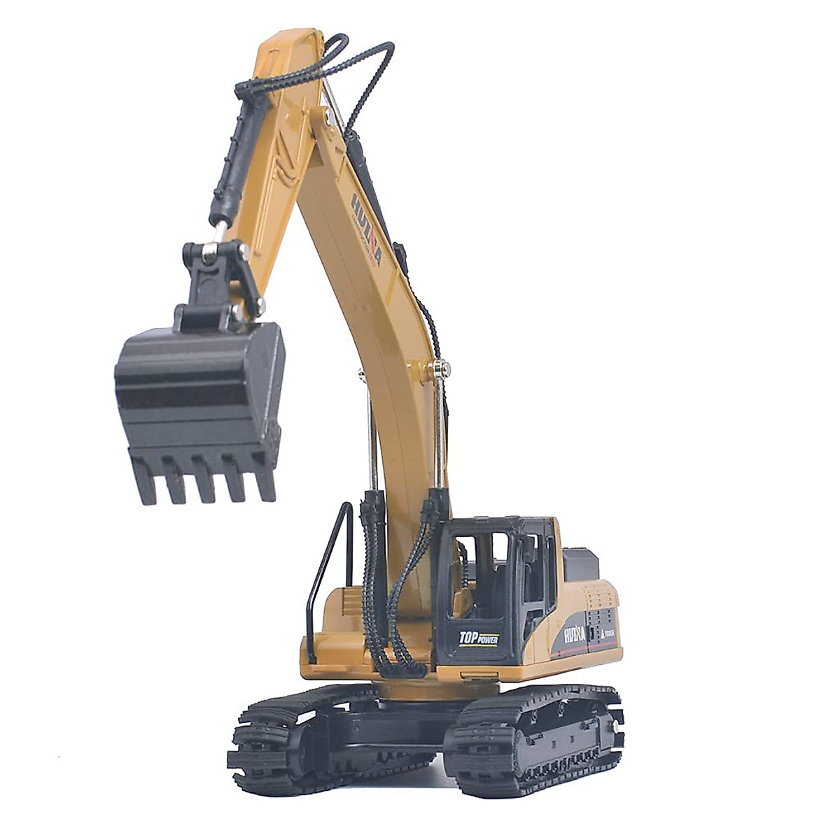 Ailejia Alloy Excavator Construction Truck Toy Tractor Boy Toy Manual Excavator Metal Construction Equipment Models