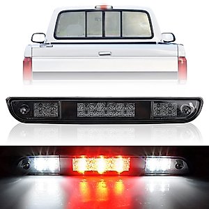 KanSmart 3rd Brake Light LED for 1992-1997 Ford F150 F250 F350 Bronco - Smoked Lens, High Mount, Reliable Performance, Foam Padded Back, 2-Year Warranty