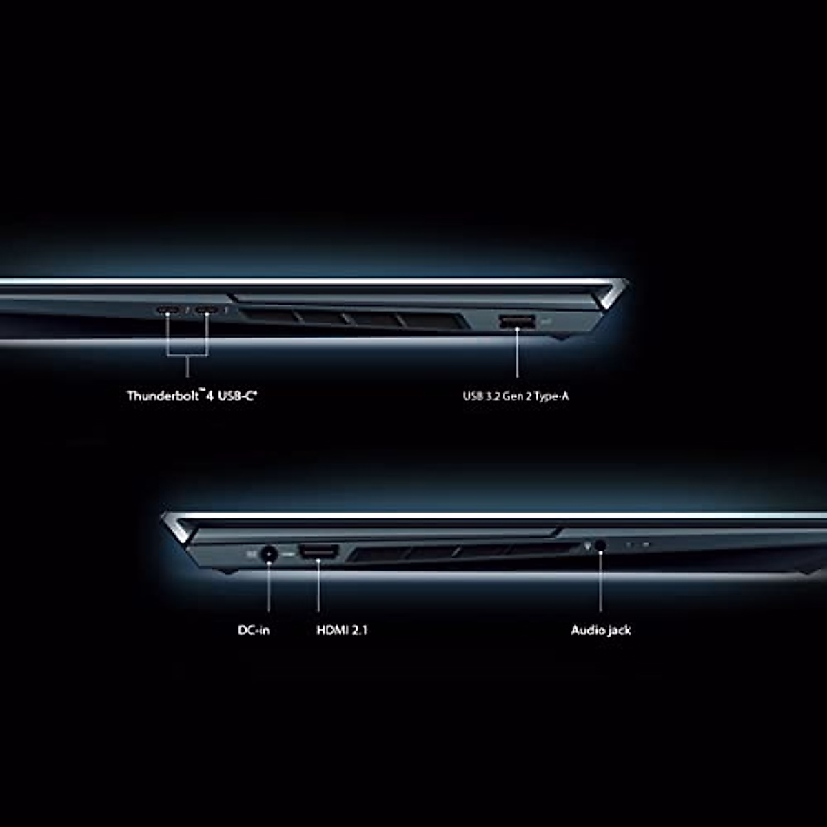 ASUS ZenBook Pro Duo 15 OLED UX582 Laptop, 15.6 inch OLED UHD Touch Display, Intel Core i9-11900H, 32GB RAM, 1TB SSD, GeForce RTX 3060, ScreenPad, Windows 11 Pro, Celestial Blue, UX582HM-XH96T