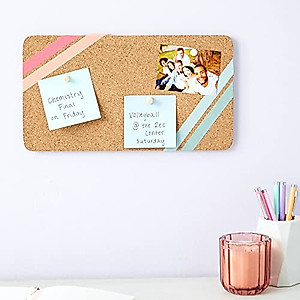 3-Pack Rectangle Cork Trivets for Hot Dishes, Plates, and Kitchen Countertops, Corkboard Heat-Resistant Pads for Hot Pots, Pans, Plates, Planters, Glassware, and DIY Crafts (12.5 x 6.6 Inches)