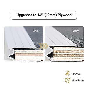 Sound Town Enhanced Thickness 1/2” (12mm) Plywood 8U Audio Rack/Road ATA Case with 11U Slant Mixer Top, 20’’ Rackable Depth, Casters, 8 Space Size, Pro Tour Grade (STMR-8UW)