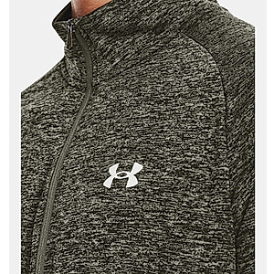 Under Armour Mens Tech 2.0 1/2 Zip-Up T-Shirt , (391) Marine OD Green / Black / White , Large