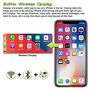 12.3 inch Car GPS Navigator Auto Stereo Blu-ray Touch Screen for BMW X5 X6 E70 E71 with iDrive System Retained CarPlay (Android 12 CIC System, Octa Core 6GB RAM 128GB ROM)