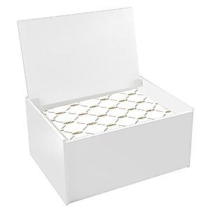Watpot Acrylic Laundry Dryer Sheet Holder, Clear Dryer Sheets Container with Lid for Laundry Room, White