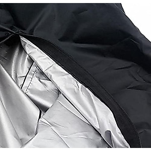 Patio Egg Chair Cover 420D Upgrade Outdoor Egg Chair Covers Double Hanging Swing Egg Chair Covers with Zippers Waterproof Outdoor Furniture Protector Garden Cocoon Chair Cover 91" x 80" Black