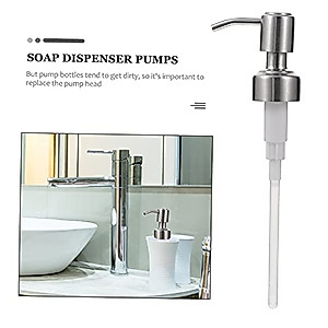 Uonlytech 2pcs Sprinkler Bottle Pump Head Ornament Container jar Lotion Pump Liquid Dropper Cosmetic Spray Bottle Pump Cup sponges Makeup Replacement Pump Stainless Steel Perfume Travel Soap