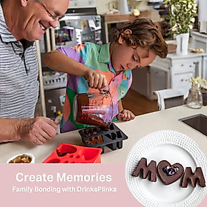 DRINKSPLINKS Ice Cube Tray Megacube Shaped Premium Silicone Mold Freezer Tray & Oven-Safe Meal Prep Container | Ice For Cocktails & Water Bottles | Meal Prep, Baby Food | Bartender Ice