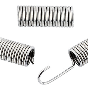 GNPADR 3-5/8" Stainless Steel Replacement Recliner Sofa Mechanism Tension Spring - Long Neck Hook