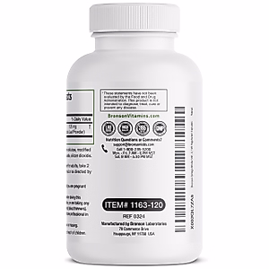 Bronson Ginkgo Biloba Extra Supports Brain Function & Memory Support, 120 Vegetarian Capsules
