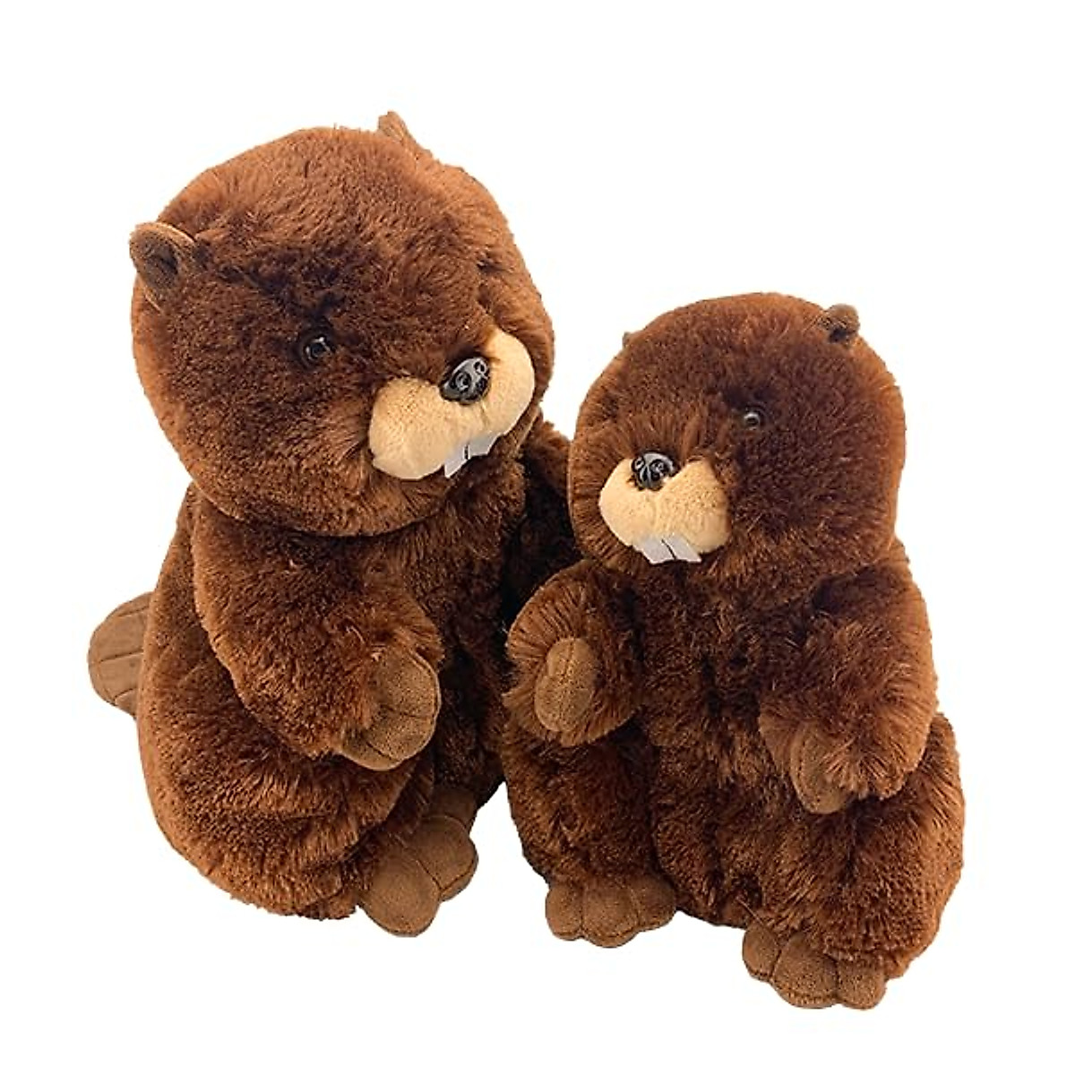 PLUSH TOYS WONDERLAND Justin Beaver Plush Toy, 8-Inch Huggable Stuffed Brown Beaver Zoo Animal, for Kids, Birthdays, Baby Showers, & Toddlers