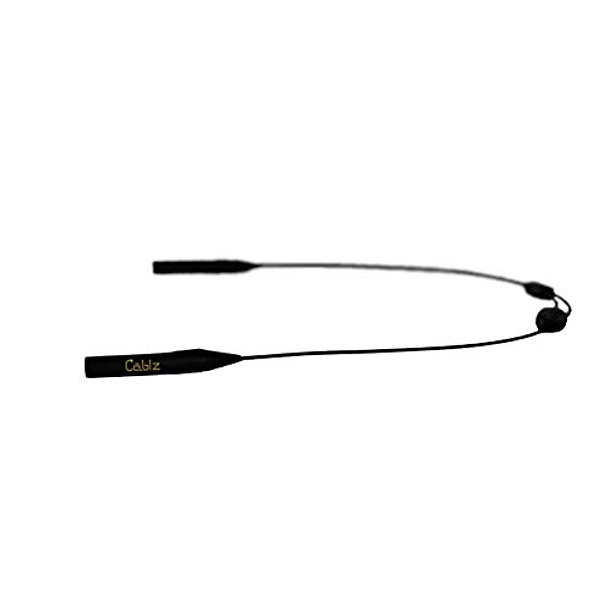 Cablz Skinnyz Original Eyewear Retainer | Black Stainless Cable Eyewear Retainer Strap | 14 inch - Extra Small End